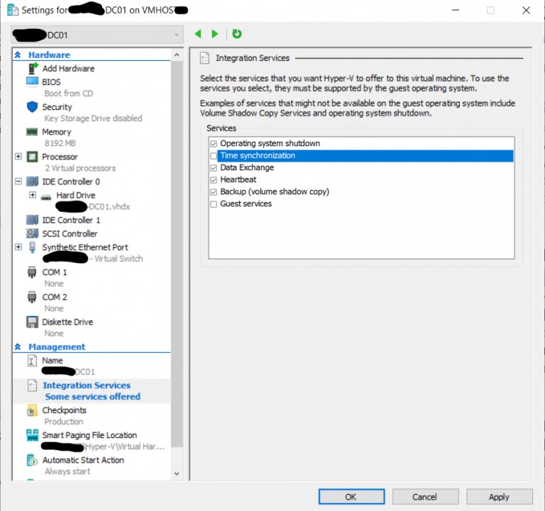 The Windows Time Service, Hyper-V Hosts, and DCs that are VMs. – IT Blog