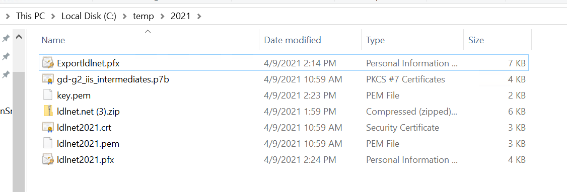 Renewing your GoDaddy SSL certificate from CRT/CER to PFX so it can be ...